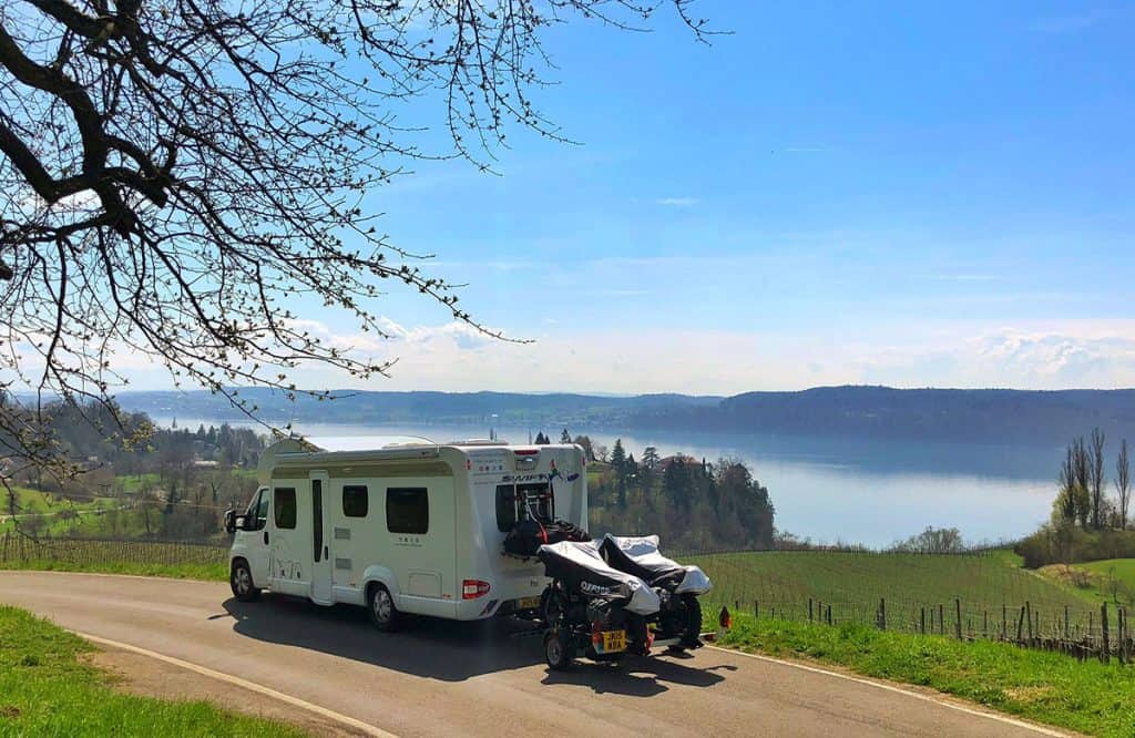 Motorcycle camper van- our touring setup